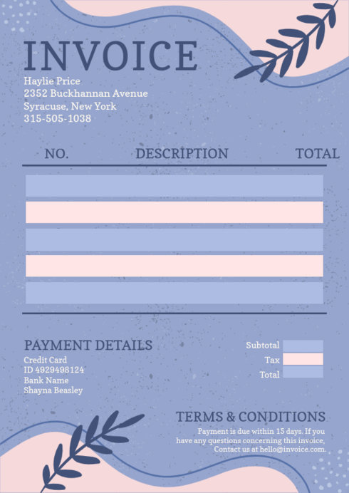 Placeit - Invoice Generator With Leave Graphics for a Payment