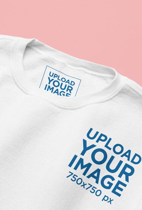 Placeit - Sweatshirt Mockup Featuring an Inside Clothing Label