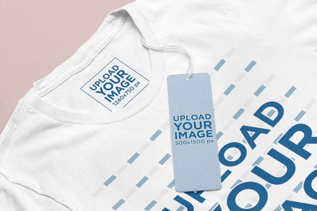 Placeit - Bella Canvas Mockup Featuring a T-Shirt With an Inside Label ...