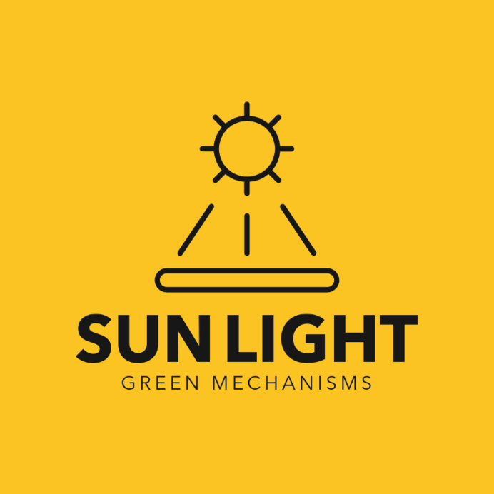 Placeit - Online Logo Creator with a Sun Icon for a Solar Panels Company