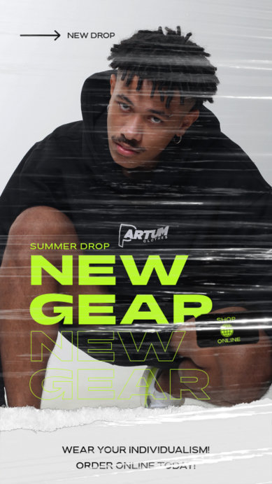 Placeit - Promo Instagram Story Generator for a Fashion Summer Drop Ad