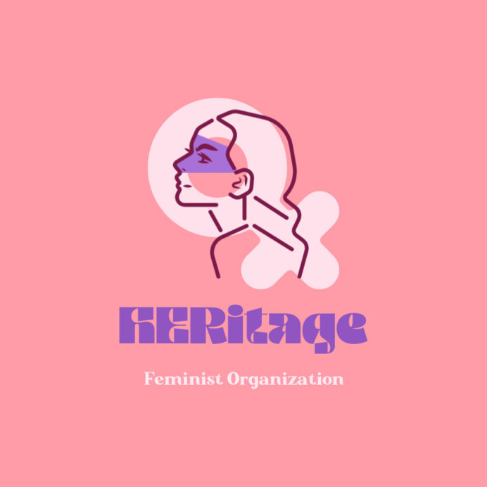 Placeit - Feminist Organization Logo Generator Featuring a Woman Graphic