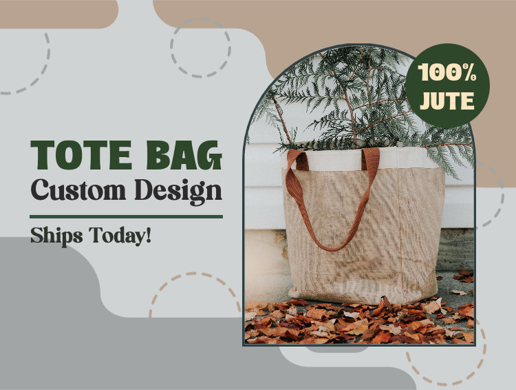 Placeit - Etsy Listing Template with a Jute Tote Bag Picture to Promote ...