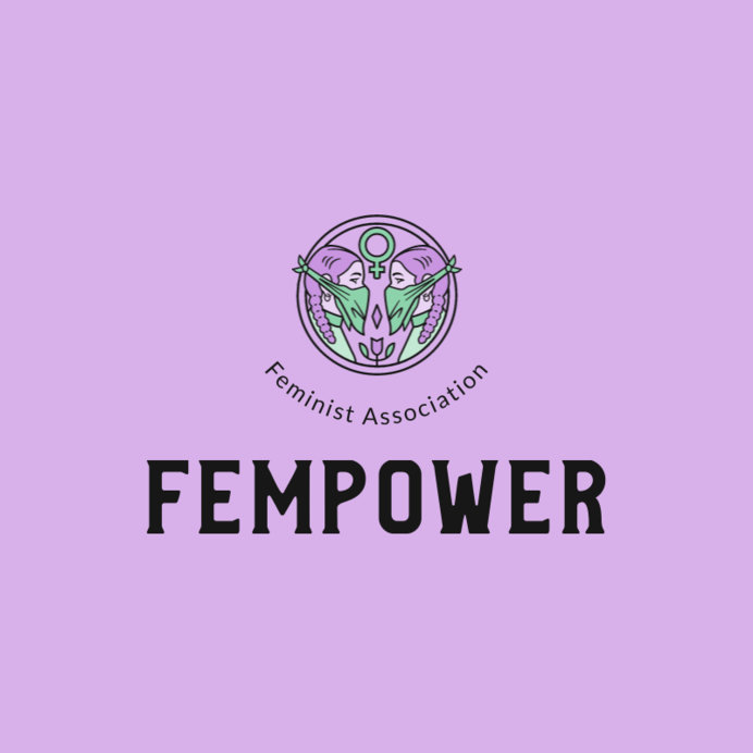 Placeit - Feminist Association Logo Template with Illustrated Women ...