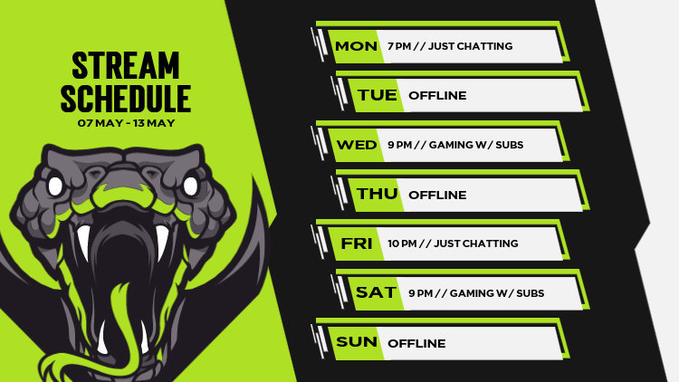 Placeit - Twitch Screen Maker Featuring an Aggressive Snake with a ...