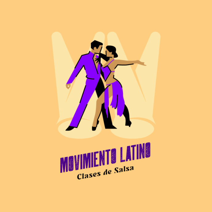 Placeit - Logo Maker for Salsa Dancing Lessons Featuring Illustrated ...