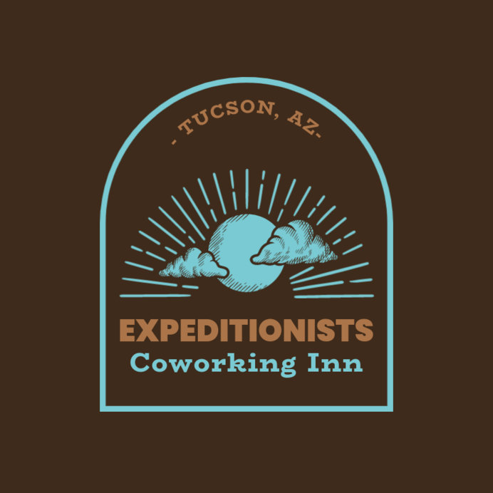 Placeit - Coworking Inn Logo Creator for a Hostel