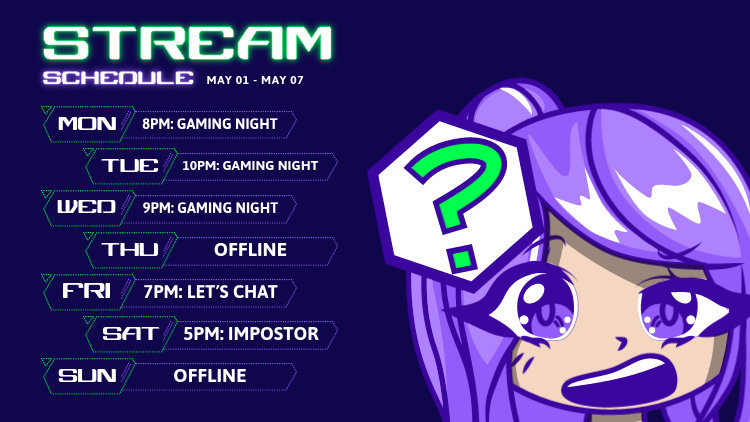 Placeit - Twitch Screen Template for a Weekly Gamer's Streaming ...