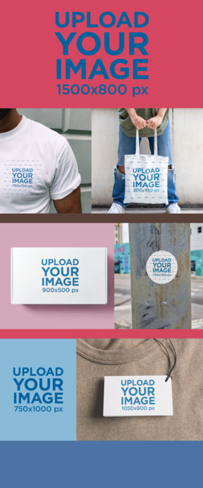 Placeit - Visual Identity Mockup Featuring a T-Shirt and a Tote Bag ...