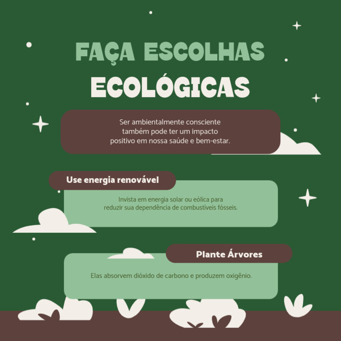 Placeit - Instagram Post Template Featuring Eco-Friendly Recommendations