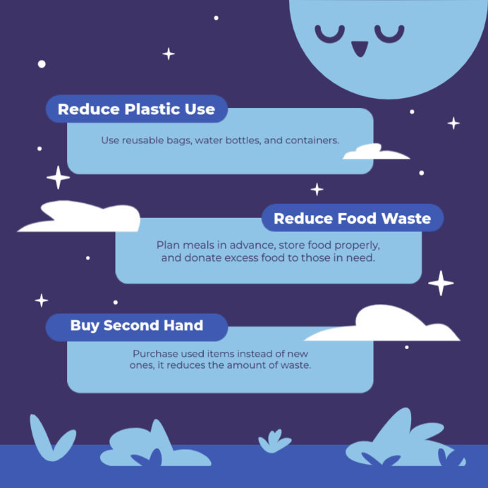 Placeit - Instagram Post Generator Featuring Ideas to Reduce Waste and ...