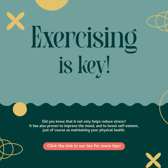 Placeit - Instagram Post Template Featuring a Tip for a Good Physical ...