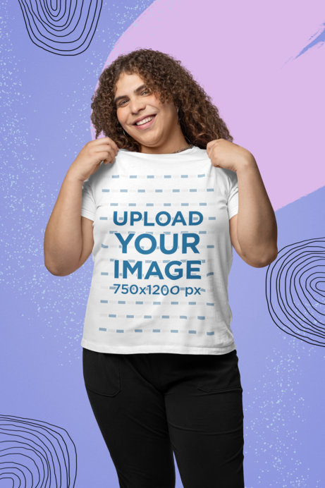 Placeit - Trans Visibility Day-Inspired Mockup Featuring a Smiling ...