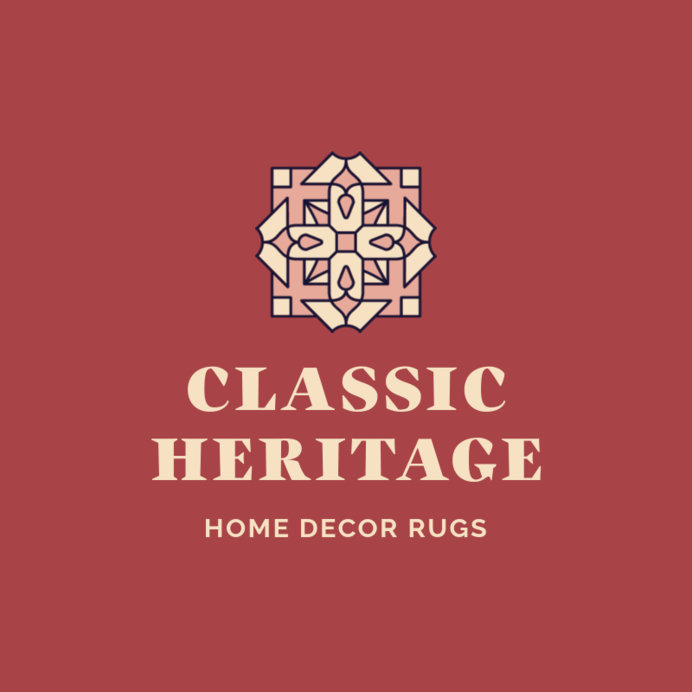 Placeit - Logo Maker for a Classic Home Decor Rug Business