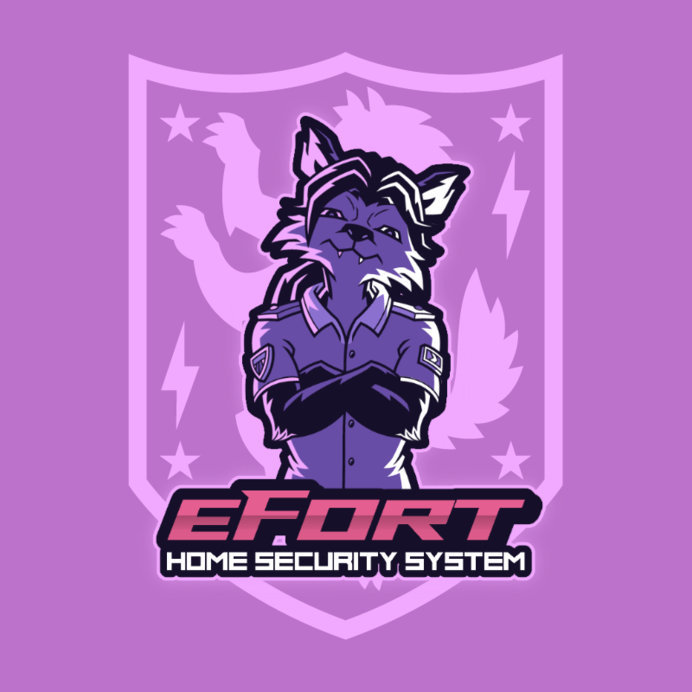 Placeit - Logo Generator Featuring a Wolf Guardian for a Home Security ...