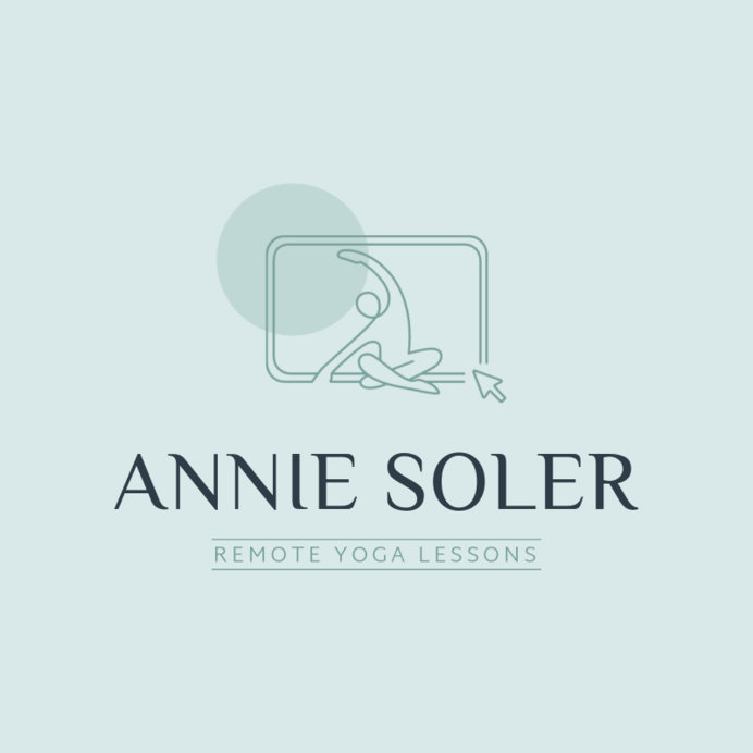 Placeit - Online Logo Maker Featuring Simple Icons for Yoga Instructors