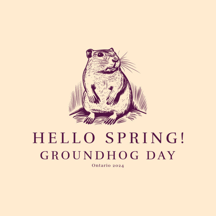 Placeit - Logo Template for Groundhog Day With a Gopher Illustration
