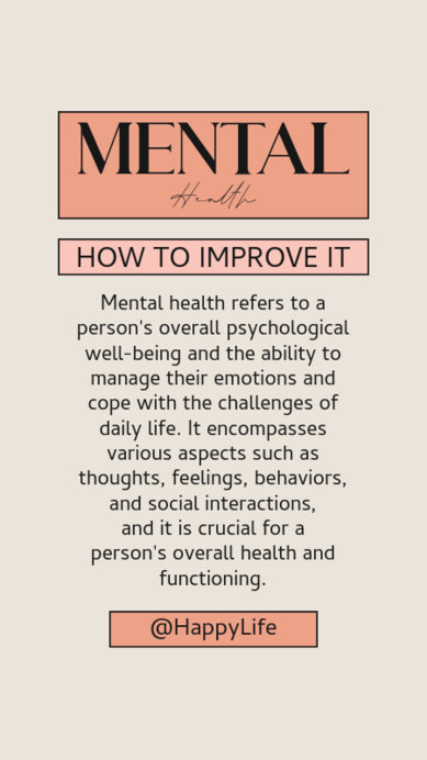 Placeit - Awareness Instagram Story Creator to Improve Mental Health