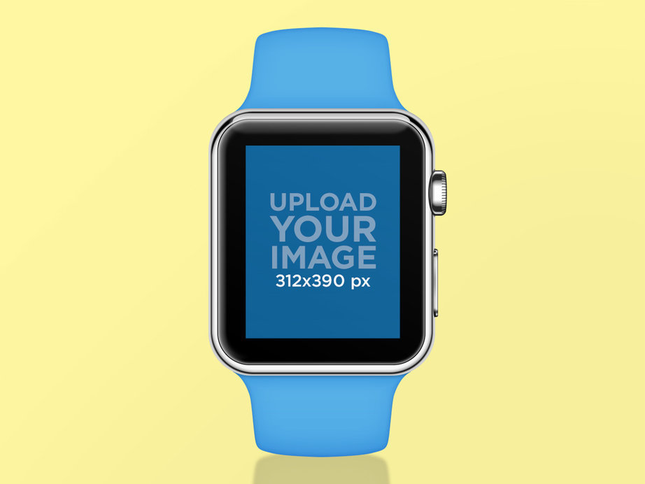 Placeit - Mockup of an Apple Watch with a Customizable Background