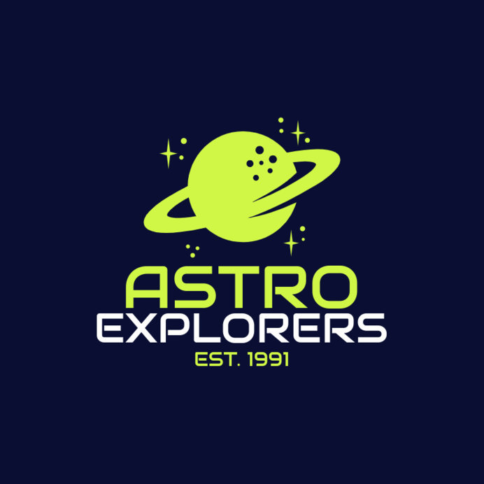 Placeit - Online Logo Maker for Amateur Astronomy Clubs Featuring Space ...