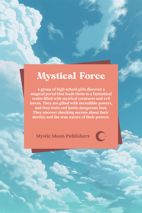 Placeit - Fantasy Back Book Cover Maker for an Angel Warrior Story