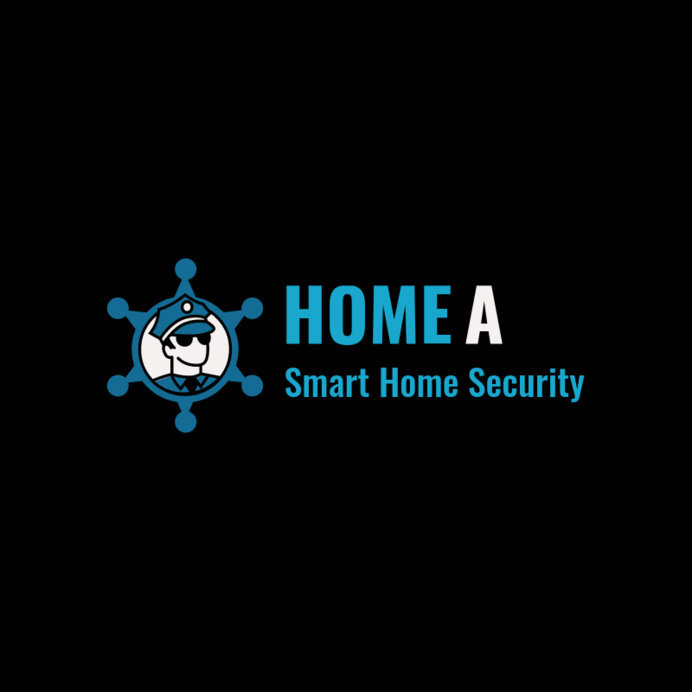Placeit - Smart Home Security System Logo Creator with a Policeman Icon