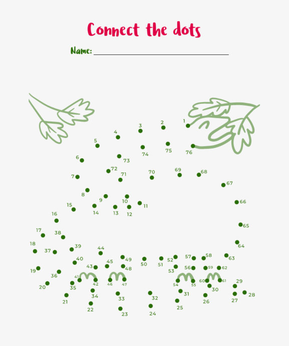 Placeit - Worksheet Design Creator with a Connect-the-Dots Snake Graphic