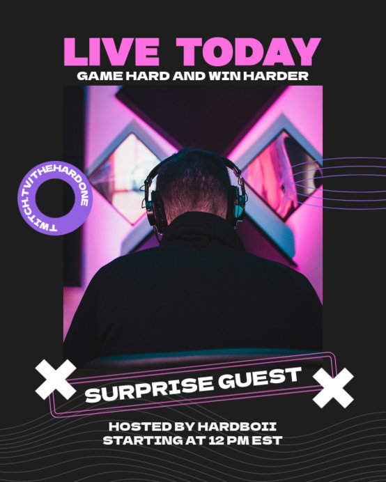 Placeit - Instagram Post Template for a Game Streaming Night Event