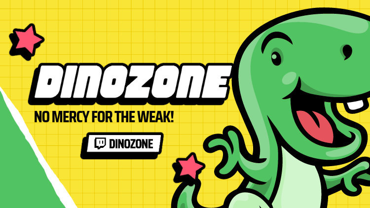 Placeit - Discord Theme Template Featuring a Friendly Dinosaur Illustration