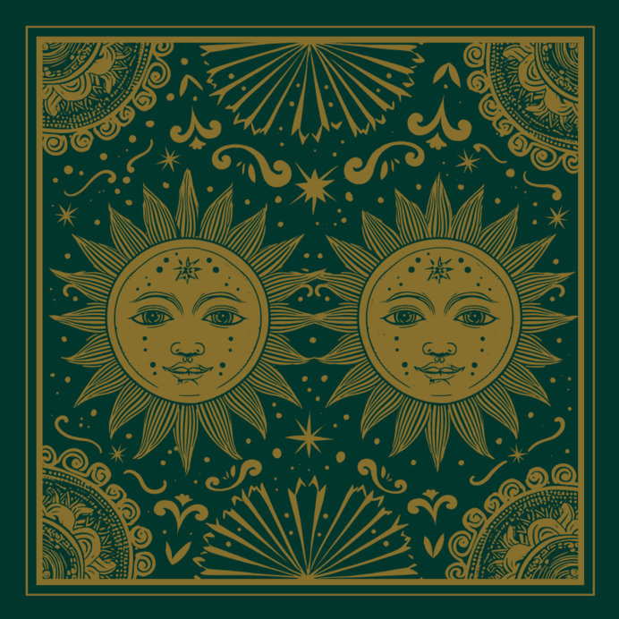 Placeit - Scarf Design Template With Two Sun Graphics