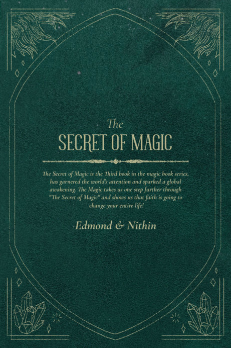 Placeit - Back Book Cover Creator With a Magical-Themed Title