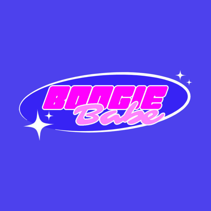 Placeit - Logo Template Featuring Bold Typefaces with a Y2K Aesthetic