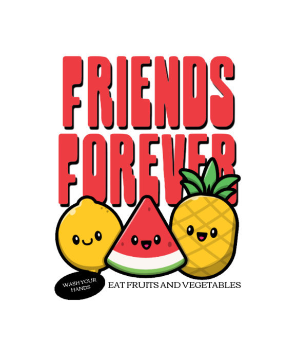 Placeit - Best Friends-Themed T-Shirt Design Maker Featuring Cartoonish ...
