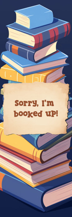 Placeit - Bookmark Design Generator Featuring Illustrated Books and a Quote