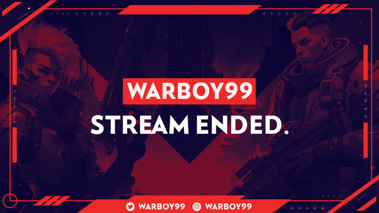 Placeit - Stream-Ended Twitch Screen Creator Featuring a Valorant ...