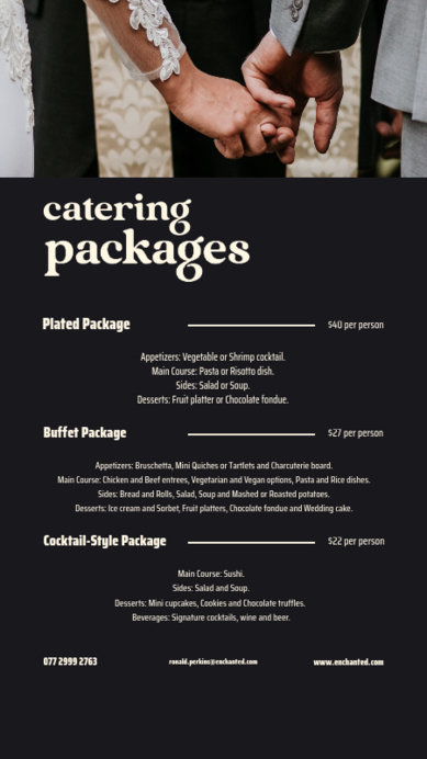Placeit - Instagram Story Template for Professional Wedding Catering ...