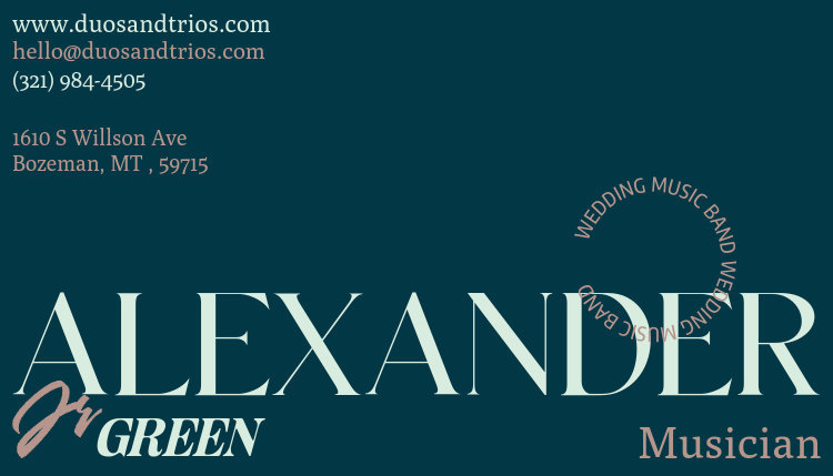 Placeit - Music Band Business Card Template Featuring a Wedding Theme