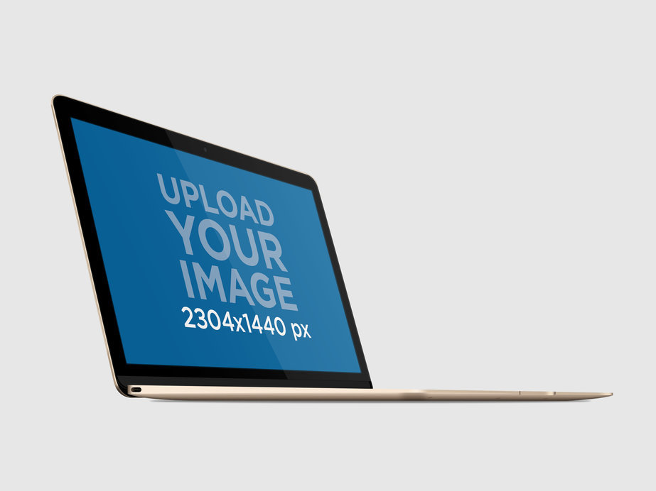 Placeit - Mockup of a MacBook Placed on a Customizable Background
