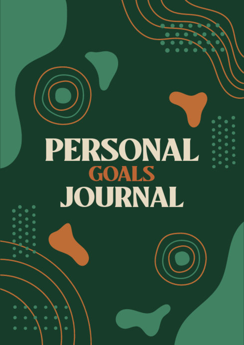 Placeit - Journal Cover Design Maker for a Personal Goals Planner