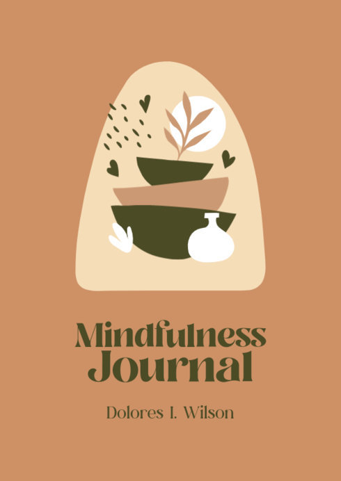Placeit - Journal Cover Design Template for a Mindfulness Planner