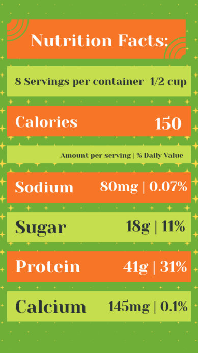 Placeit - Nutrition Facts Label Template for Food Info Featuring a ...