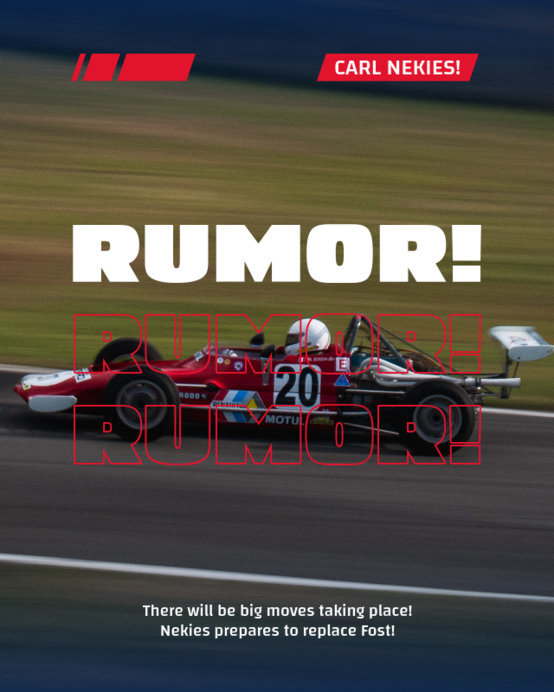 Placeit - Instagram Post Creator for a Formula One-Inspired Rumor