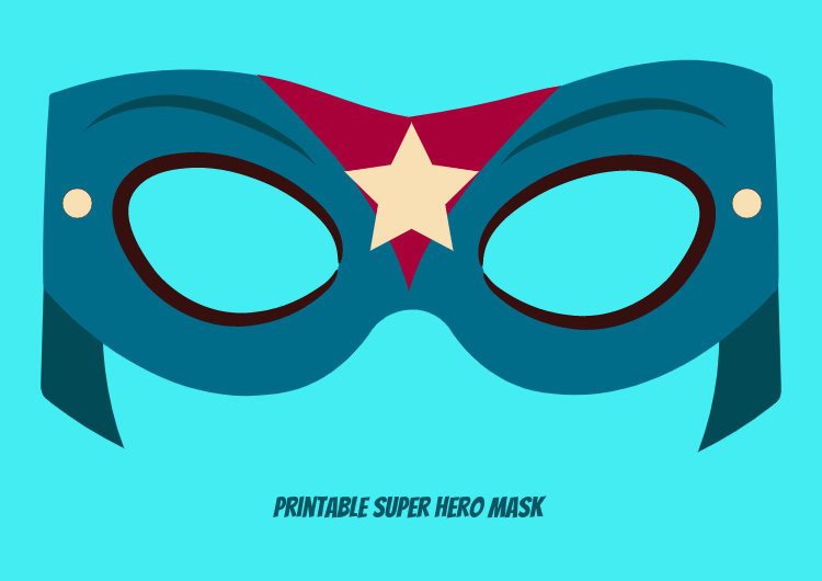 Placeit - Printable Mask Template Featuring an Illustrated Star