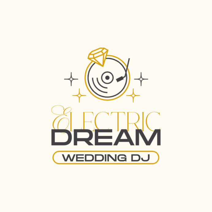 Placeit - Wedding Logo Maker for a DJ Service