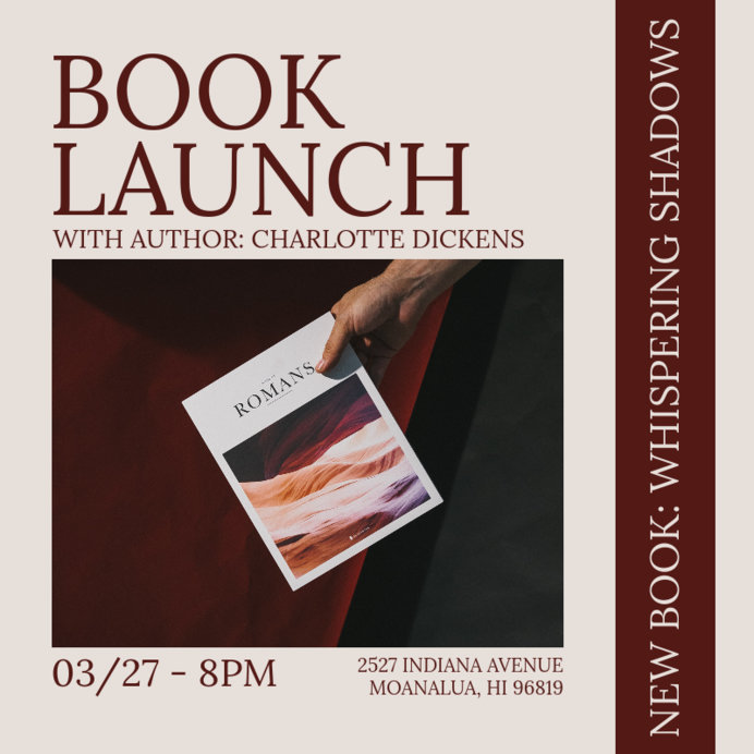 Placeit - Book Launch Instagram Post Maker for a Bookstore Event