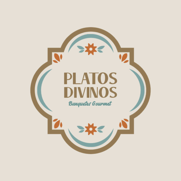 Placeit - Logo Creator with Illustrated Flowers for a Wedding Catering ...