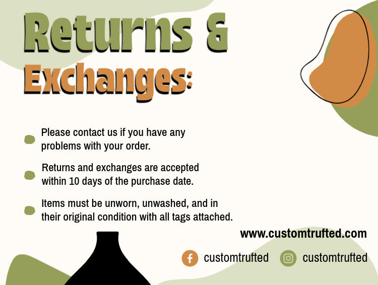 Placeit - Etsy Listing Design Creator With Return-And-Exchange Information