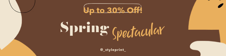 Placeit - Boho-Style Etsy Banner Design Template for a Spring Sale