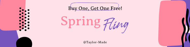 Placeit - Etsy Banner Creator Promoting a Spring-Themed BoGo Offer