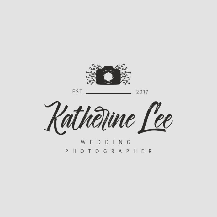 Placeit - Wedding Photography Service Logo Template with a Camera Symbol